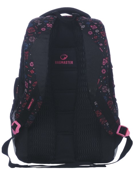 Iskolatáska MADISON 0115 A BLACK/PINK | Bagmaster.hu