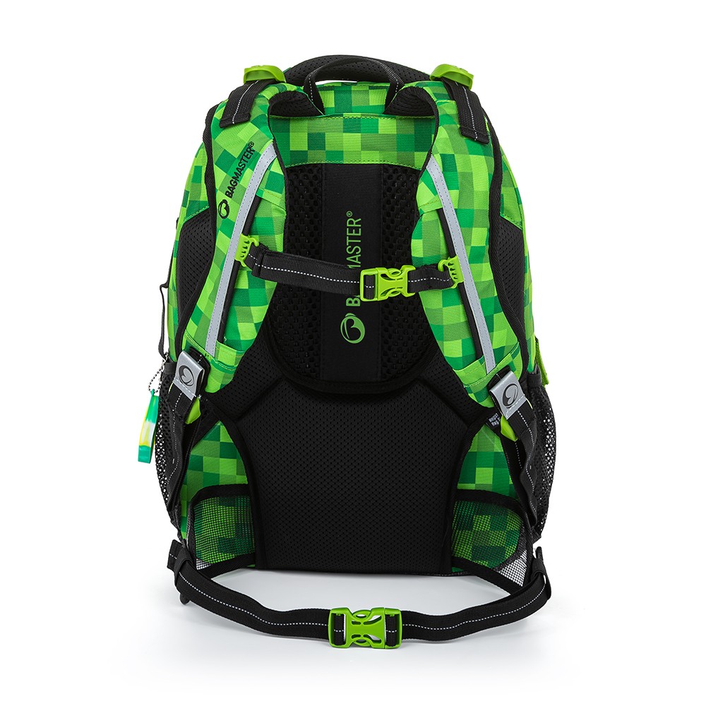 Kétkamráss hátizsák, derékövvel - zöld | Bagmaster.hu